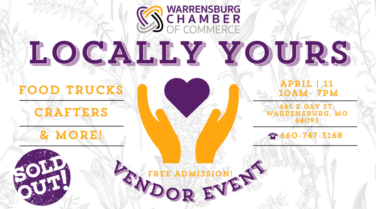 Locally Yours Vendor Event - Warrensburg Chamber of Commerce